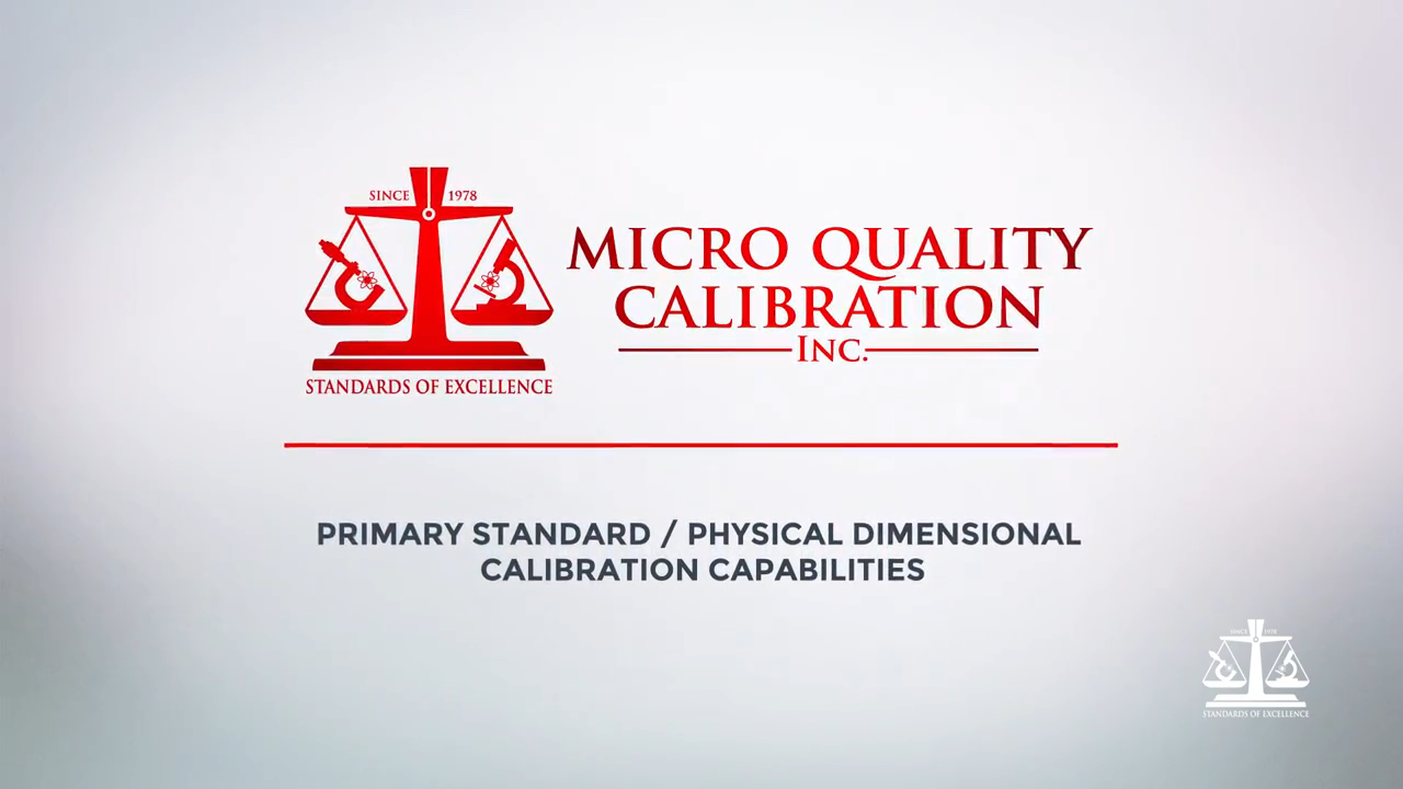 Video: Primary Standard, Physical Dimensional Calibration Capabilities ...